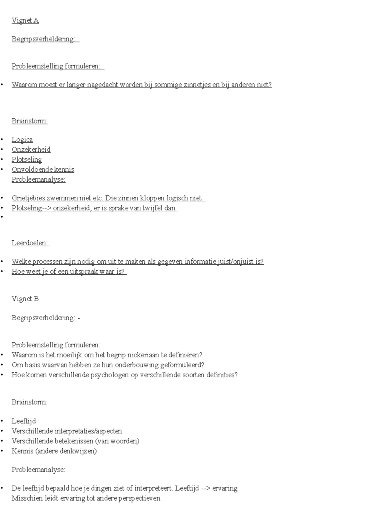 VB probleem 5 (late groep) - Vignet A Begripsverheldering ...