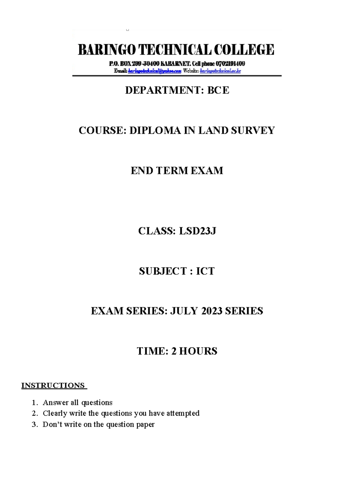 (4)LSD23J - Management Information System - DEPARTMENT: BCE COURSE ...