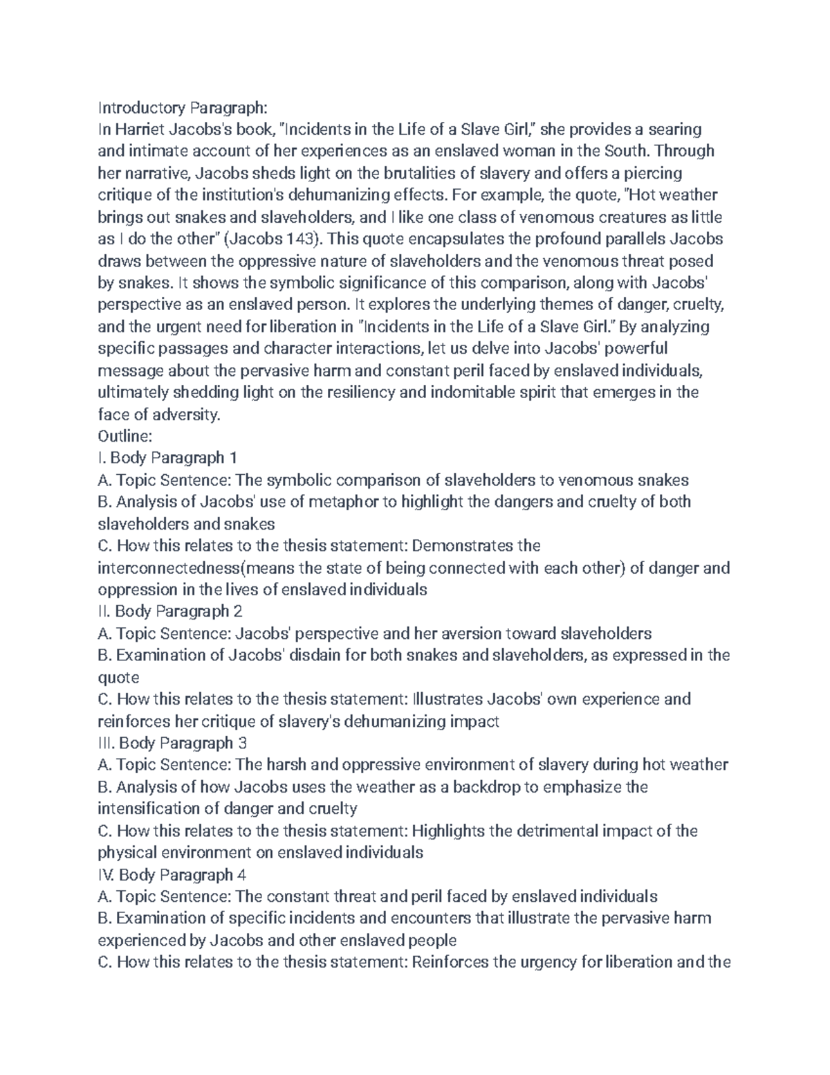 Eng thesis outline - English classes writing help - Introductory ...