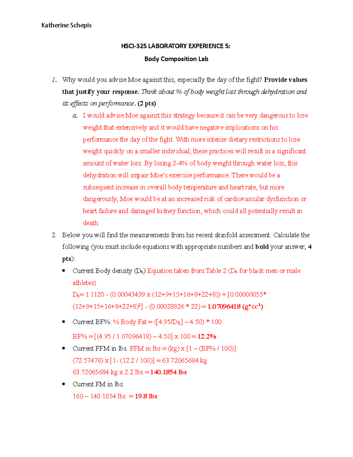 Hsci 325 lab 5 - assignment - Katherine Schepis HSCI-325 LABORATORY ...