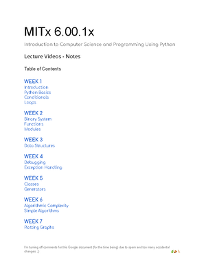6.0001 Lecture Notes v2 - Recursion - Must have 1 or more base cases ...