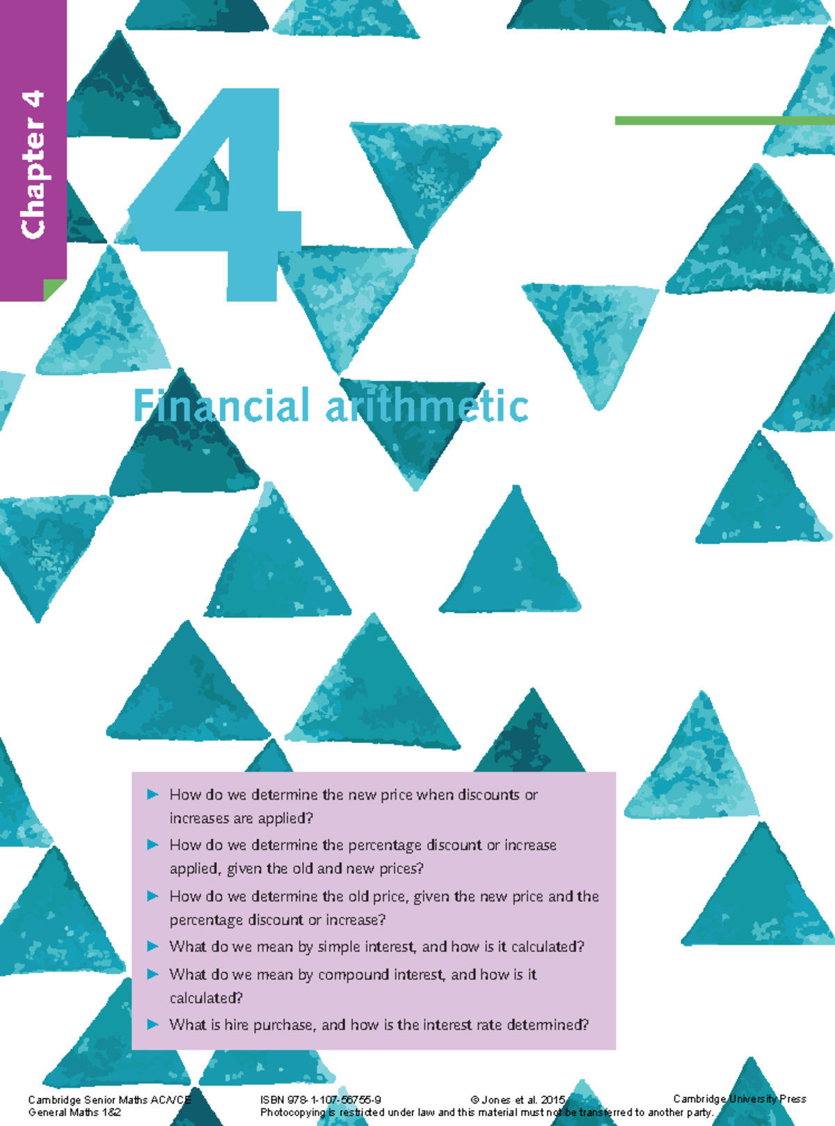 Chapter 4 Financial arithmetic - 4 Chapter 4 Financial arithmetic How ...