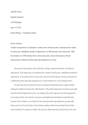 CSEC English B Poems-Thematic Concerns - CSEC English B: Poem Themes ...