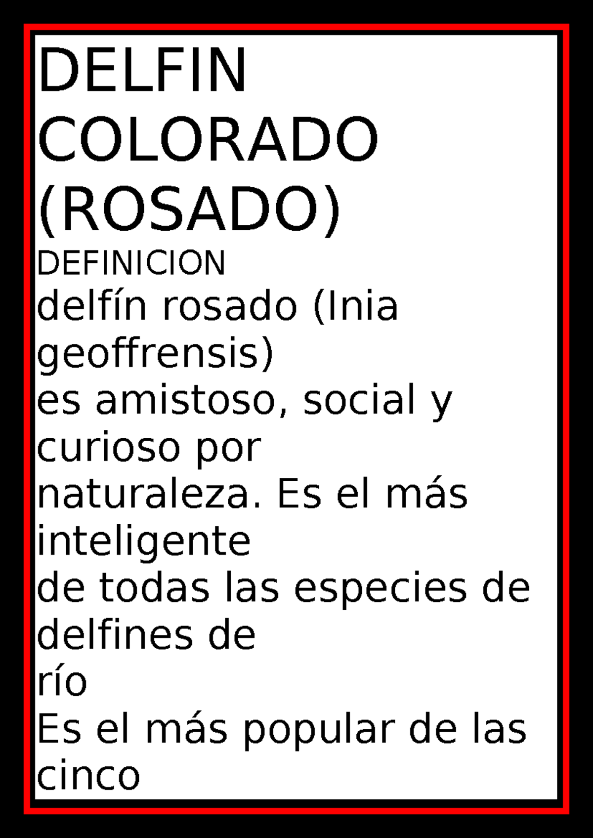 Delfin Colorado ingles - DELFIN COLORADO (ROSADO) DEFINICION delfín ...