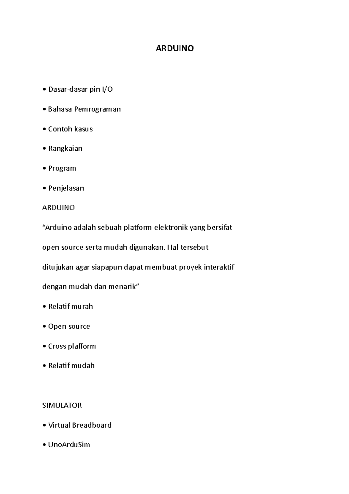 Arduino - Mochamad Fajar Wicaksono, S.Kom., M.Kom - ARDUINO Dasar-dasar pin I/O Bahasa ...