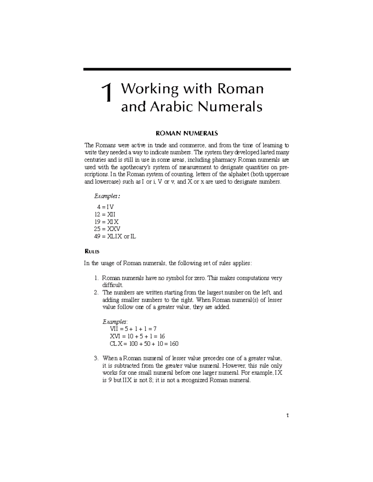Essential math Calculations for Pharmacy Technicians - 1 1 Working with ...