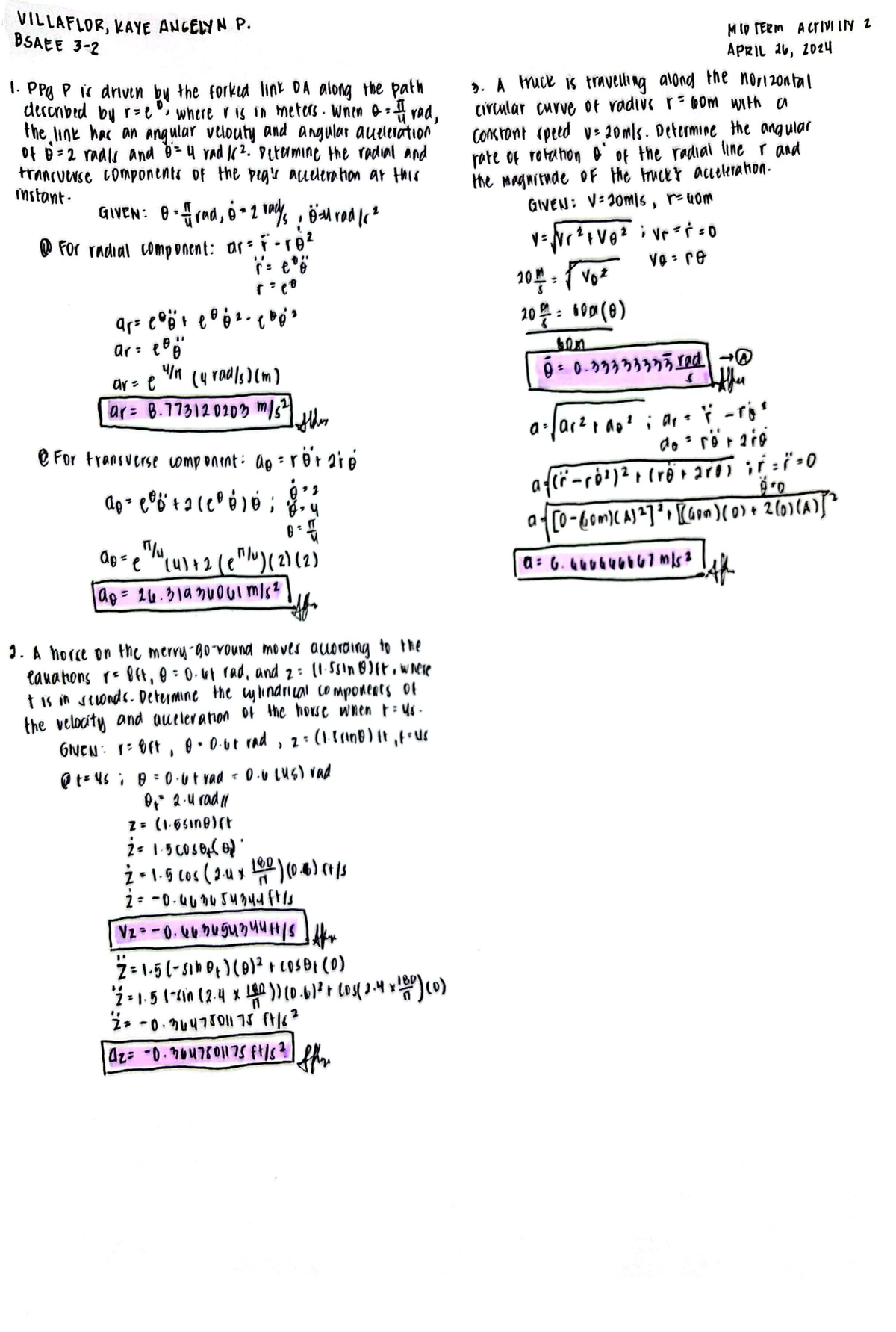 Activity#2 Villaflor 3-2 - Aircraft Structures - Studocu