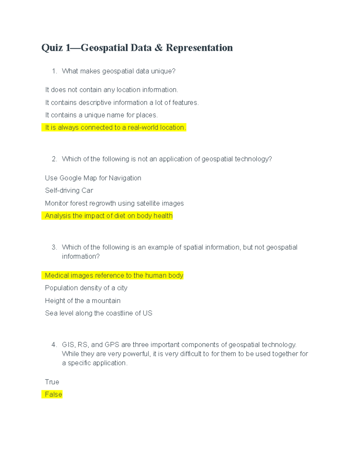 FILE 0737 - information - Quiz 1—Geospatial Data & Representation What ...