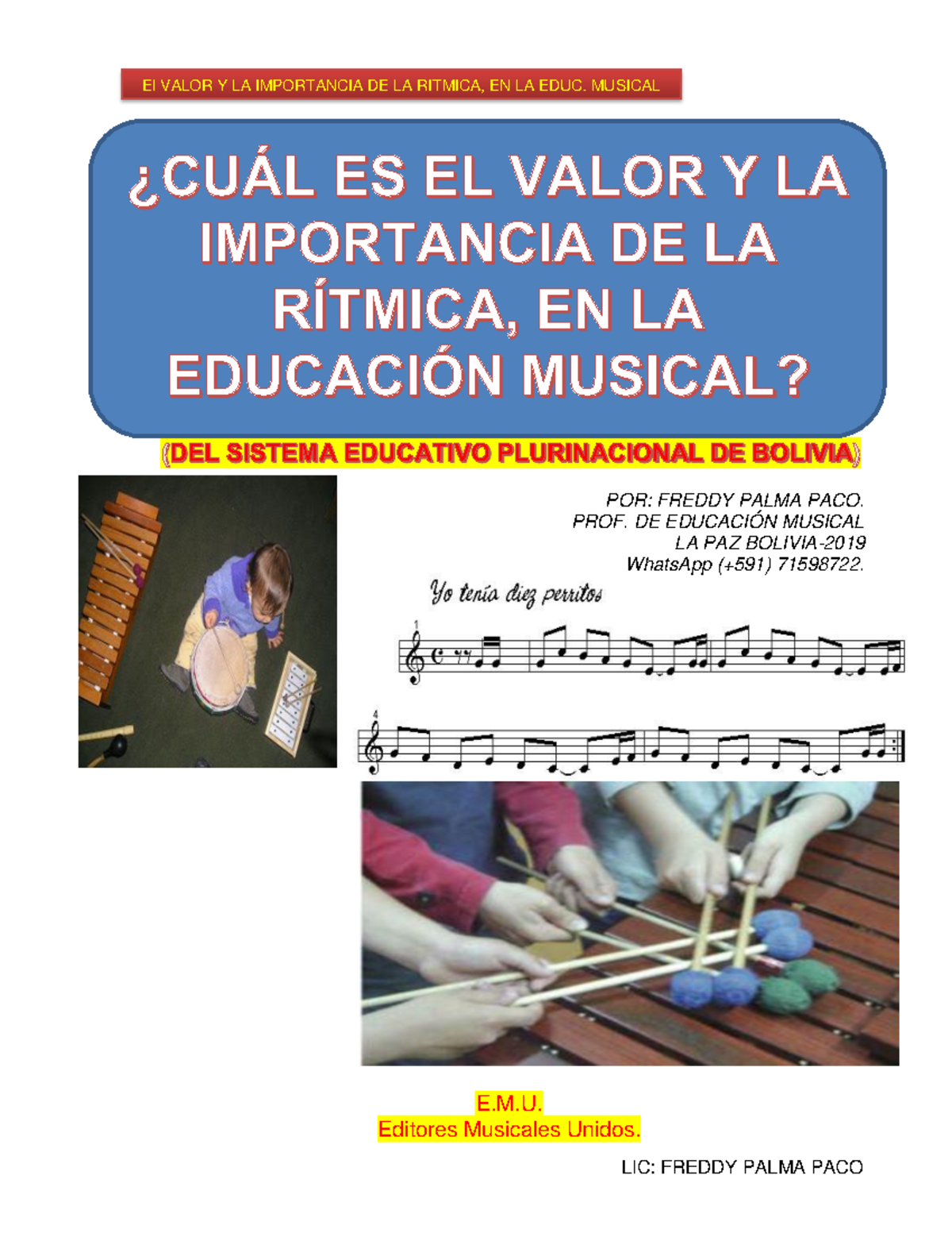 01. Ritmica Musical. ( Frefre) - POR: FREDDY PALMA PACO. PROF. DE ...