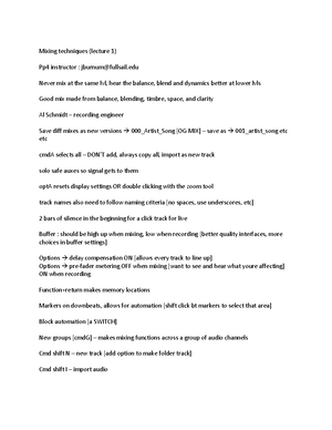 MXTo Exercise 03 V2 - Coursework - Objectives: Reverb Time-Based ...
