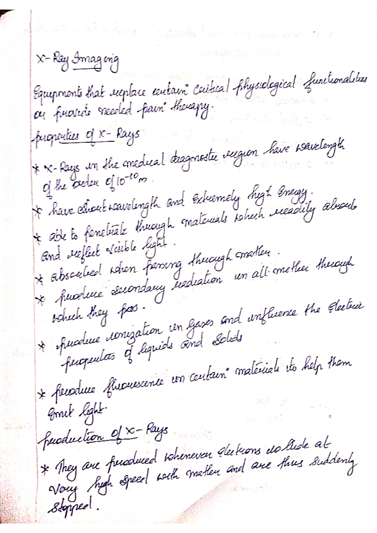 X ray imaging - x ray notes - Electronics and communication Engineering ...