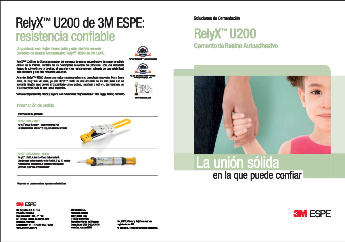 Folleto-Relyx 200 - Relyx - Soluciones de Cementación U200 de 3M ESPE ...