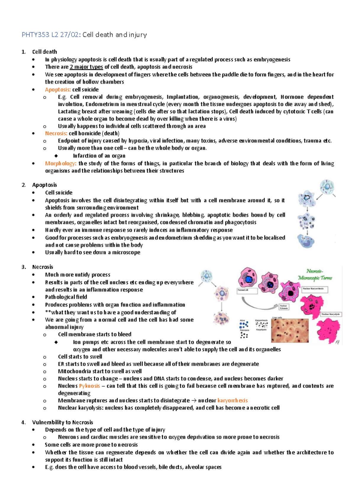 Pathology for Physiotherapy Lecture 2 - Warning: TT: undefined function ...
