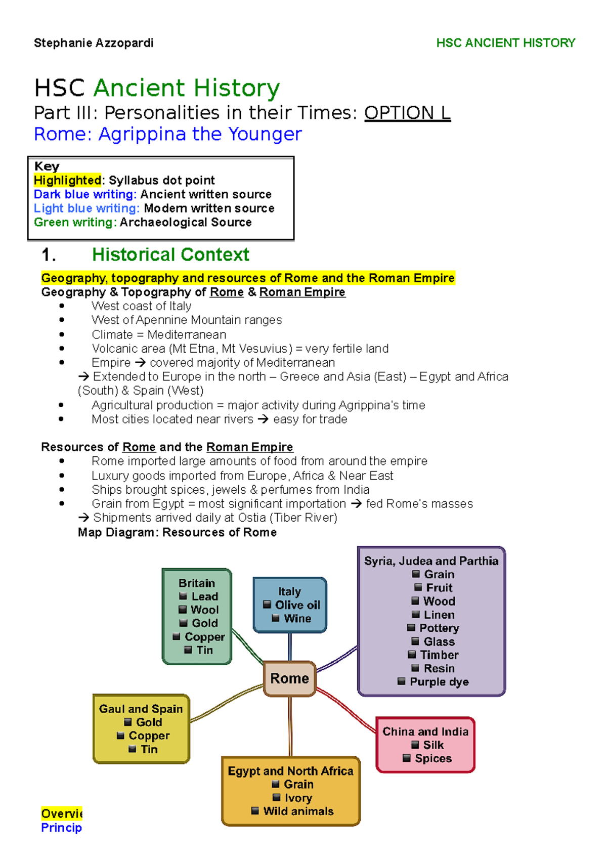 3297Agrippina the Younger Study Notes - HSC Ancient History Part III ...