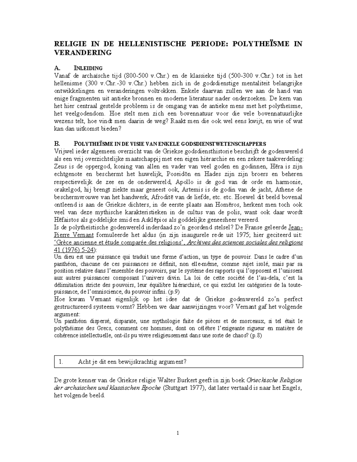 Polytheïsme - Polytheisme - RELIGIE IN DE HELLENISTISCHE PERIODE ...