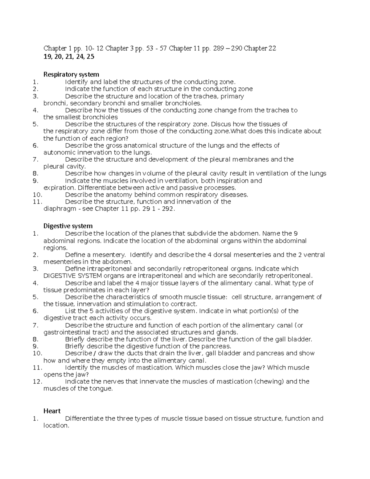 BIO 2021 Final Exam learning objectives - Chapter 1 pp. 10- 12 Chapter ...