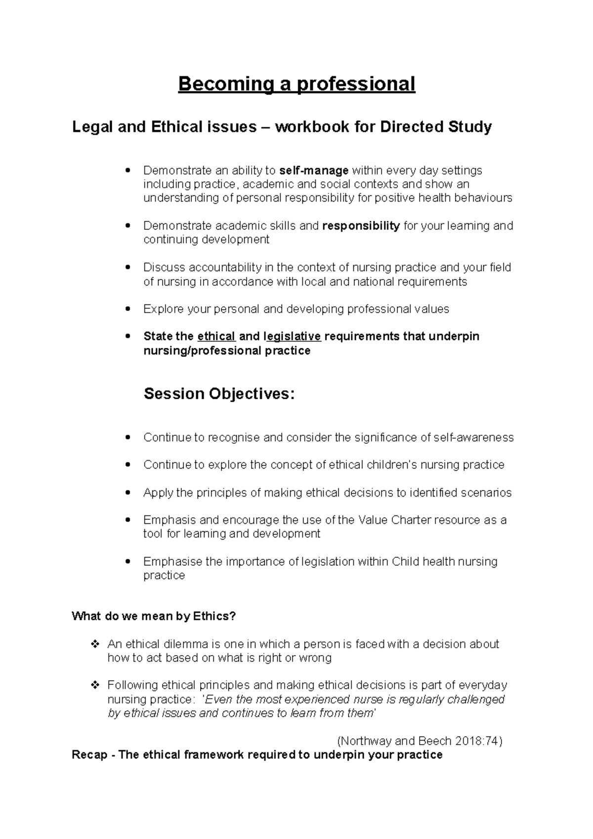 Legal and Ethical Issues Child - Becoming a professional Legal and ...