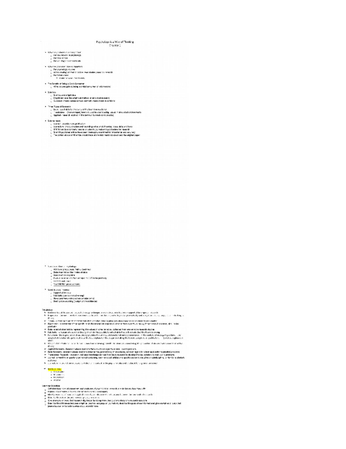 Chapter 1 notes research methods in psychology - PSY 3213 - Studocu