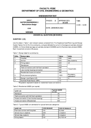 Chapter 3 1 Sanitary sewer design - Chapter 3 Sewer design Module 1 ...