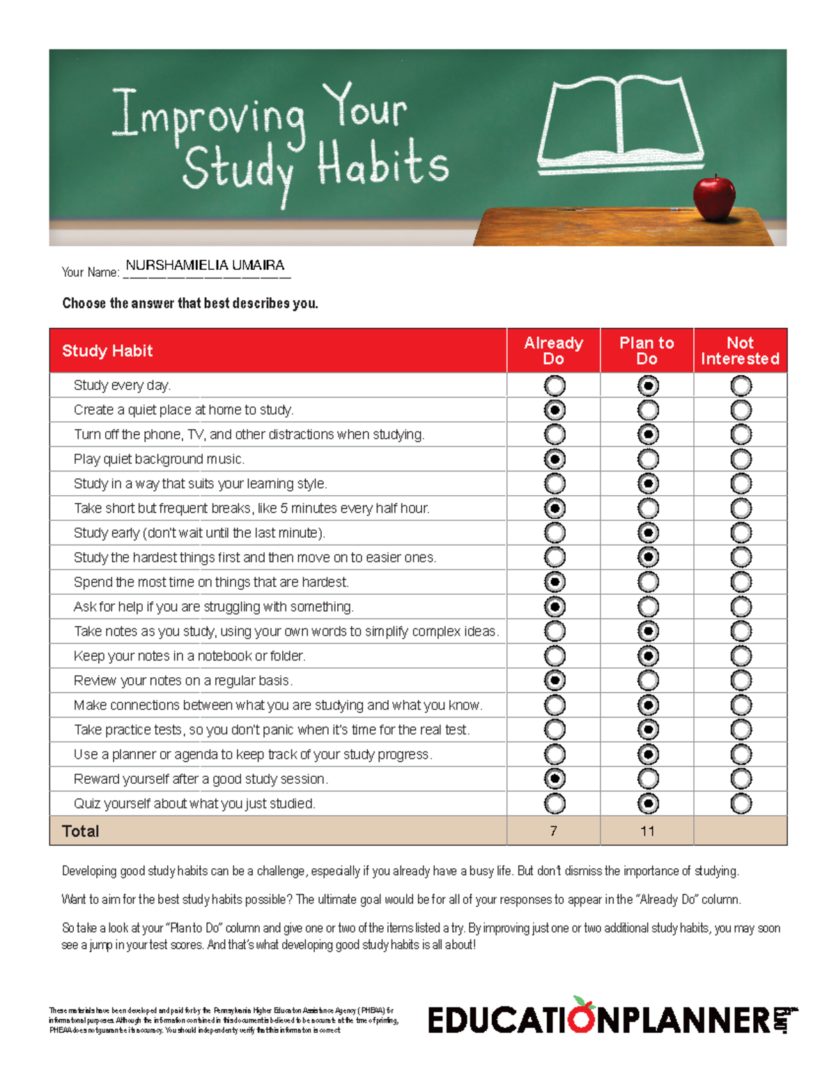 Improving-study-habits - These materials have been developed and paid ...