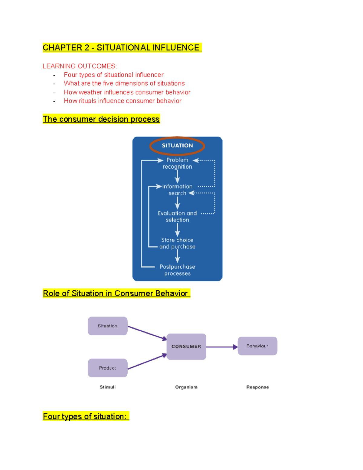 Chapter 2 - Situational Influence - CHAPTER 2 - SITUATIONAL INFLUENCE ...