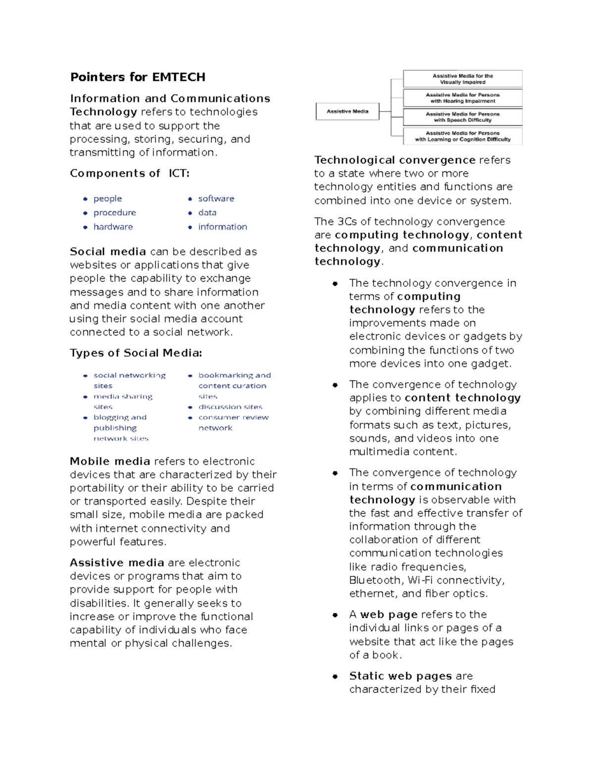 Pointers-for- Emtech - Lecture - Pointers for EMTECH Information and ...