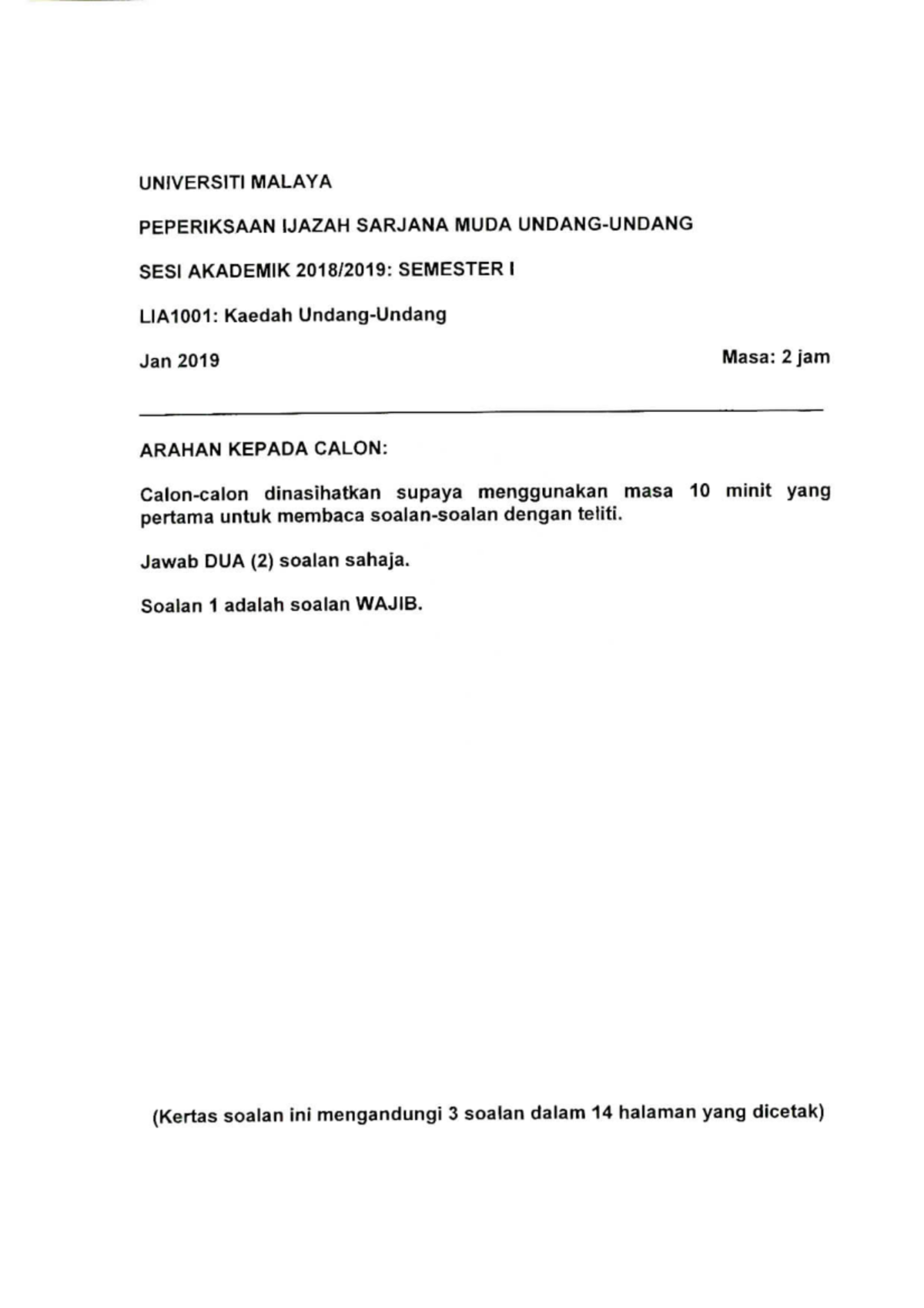 PYQ Legal Method 2019 - Studocu