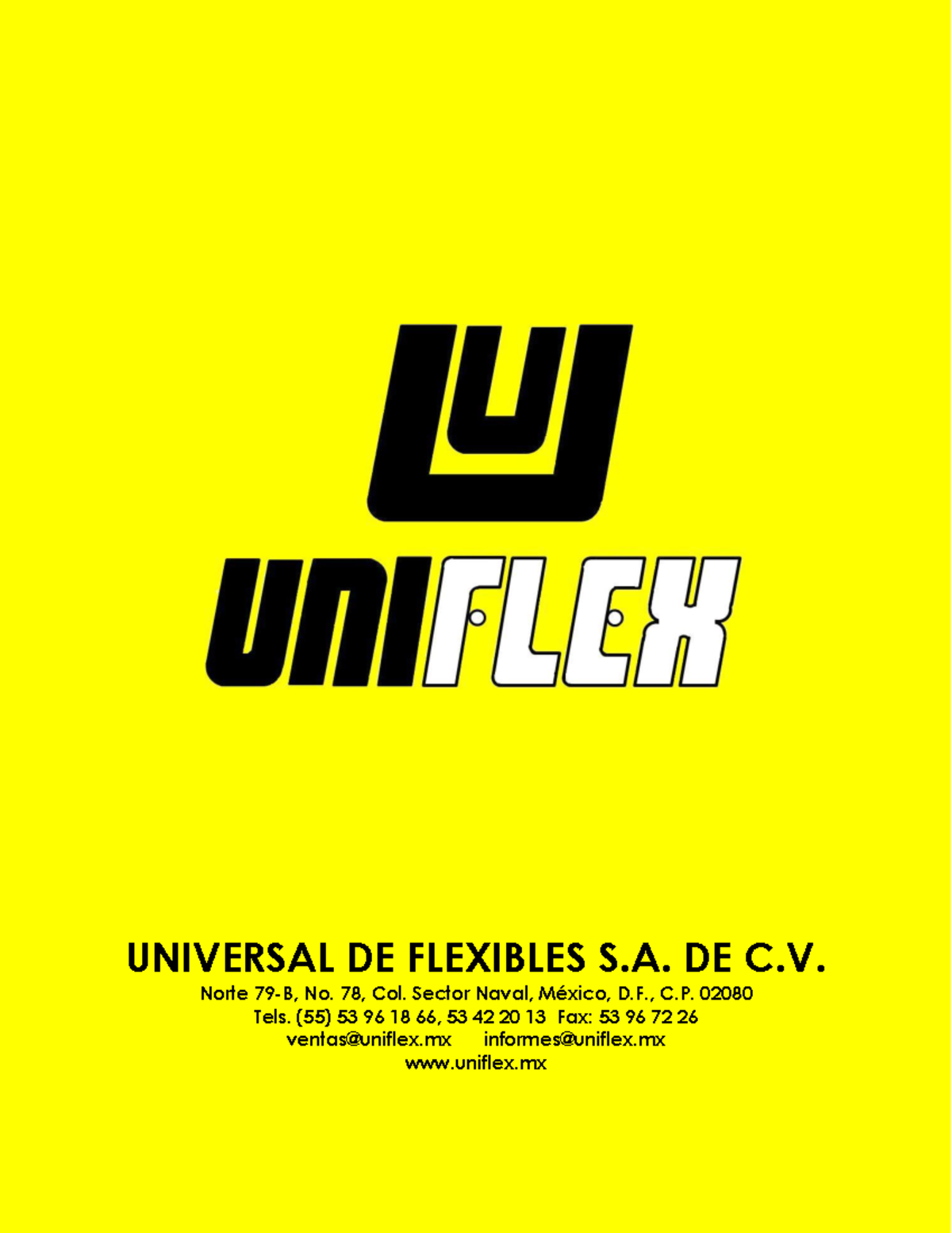 002 Catalogo- Uniflex - Resumen Instalaciones sanitarias - UNIVERSAL DE ...