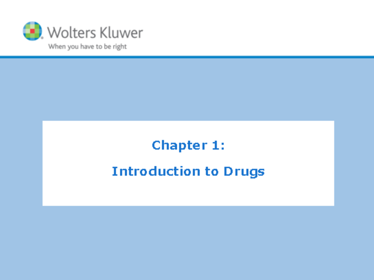 WEEK 1 Introduction Student - Copyright © 2013 Wolters Kluwer Health | Lippincott Williams ...