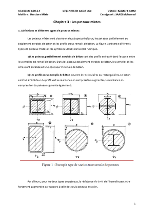 Chapitre 1 les constructions mixtes dans les batiments - Matière ...