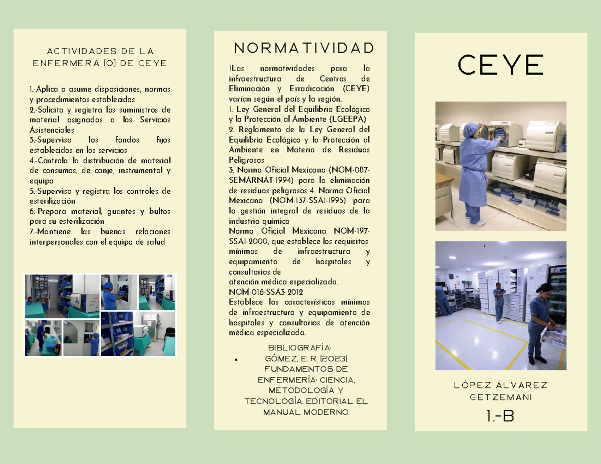 CEYE - Tríptico de las partes de CEYE en donde se describe cada una de ...