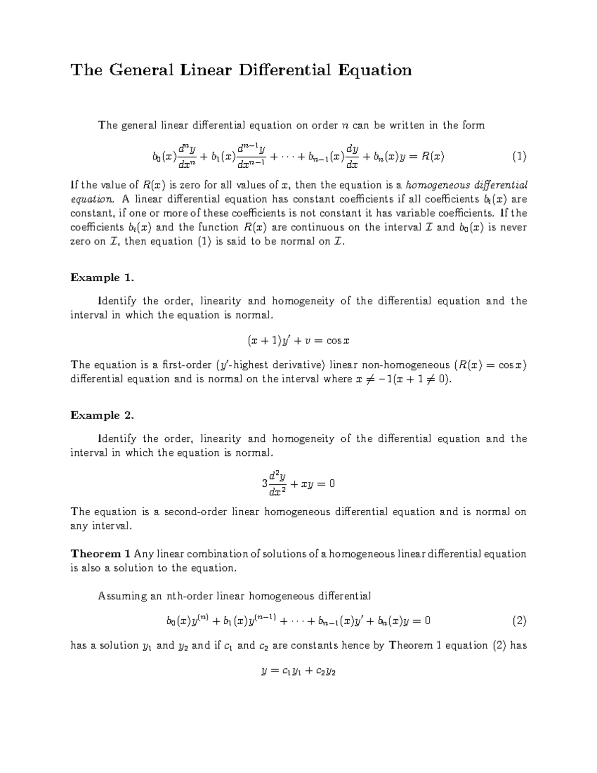 Differential Equations Part 2 The General Linear Differential differential-equations-part-2-the-general-linear-differential