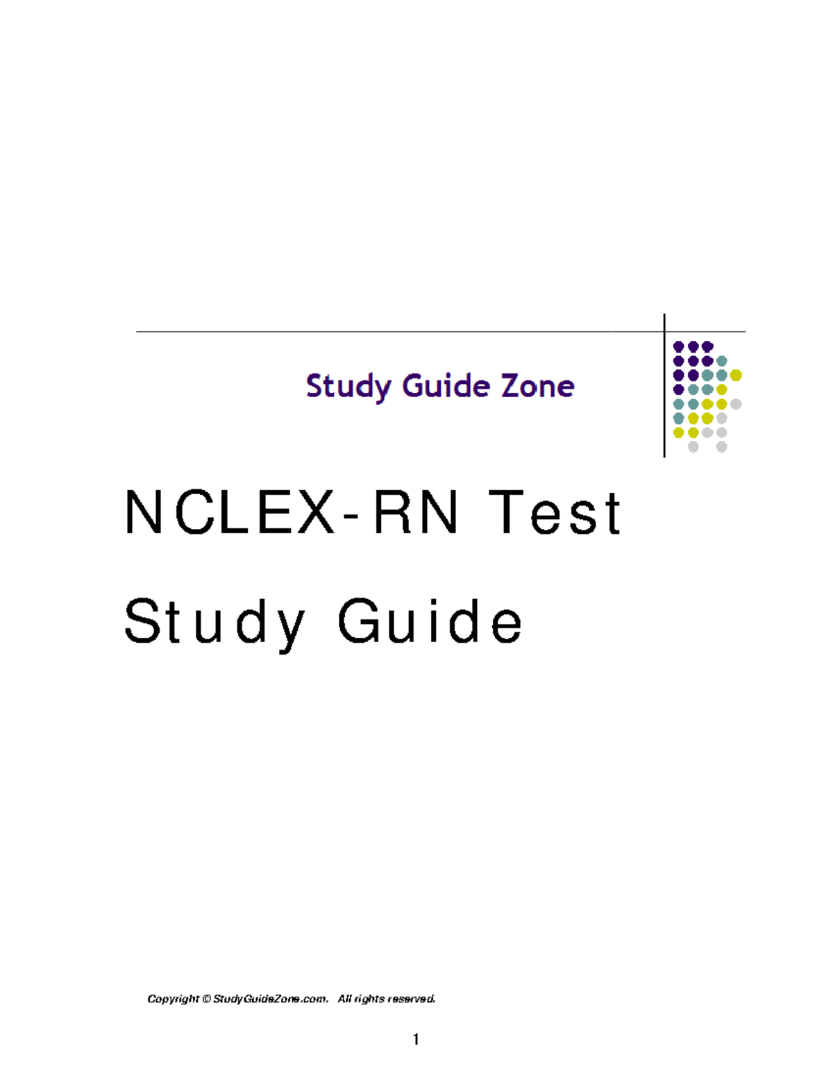 Nclex-RN Test Study Guide - NCLEX-RN Test Study Guide Copyright ...