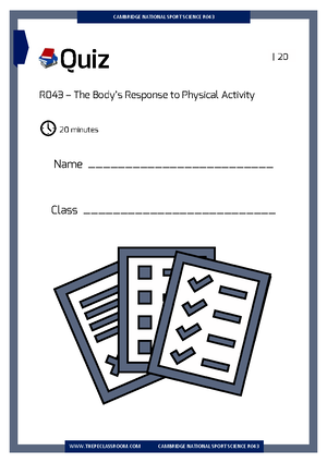 BTEC Sport Level 3 Revision Guide Muscular System - BTEC Revision Guide ...