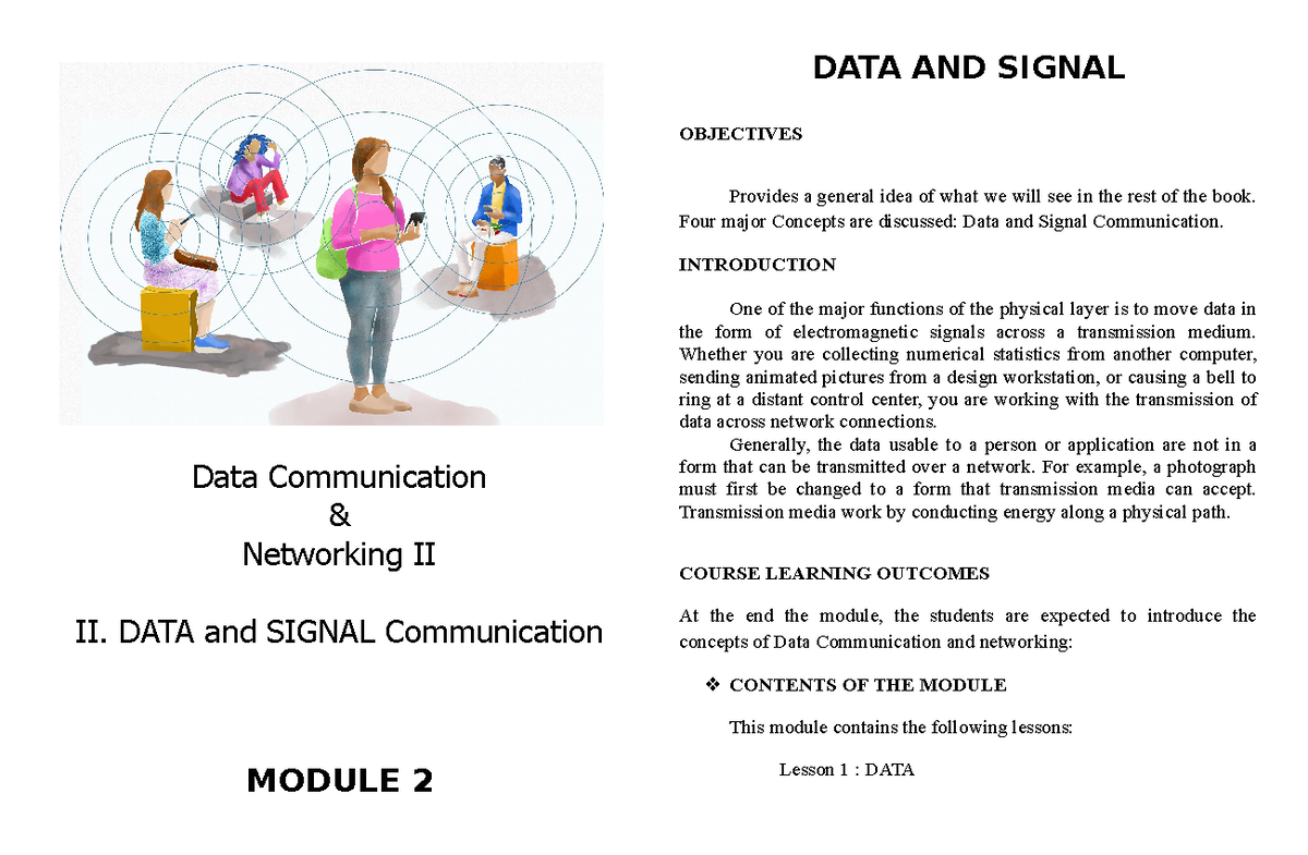 Data Communication module 2 Final - Data Communication & Networking II ...