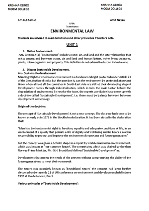 Ep act 1986 - Bare act - THE ENVIRONMENT (PROTECTION) ACT, 1986 (Act No ...