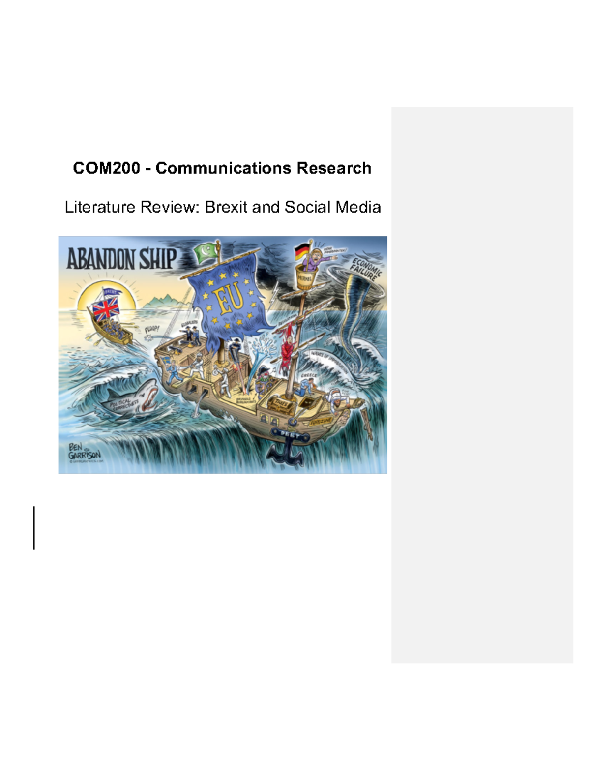 Example of how to do a annotated bib with a critical analysis on visual ...