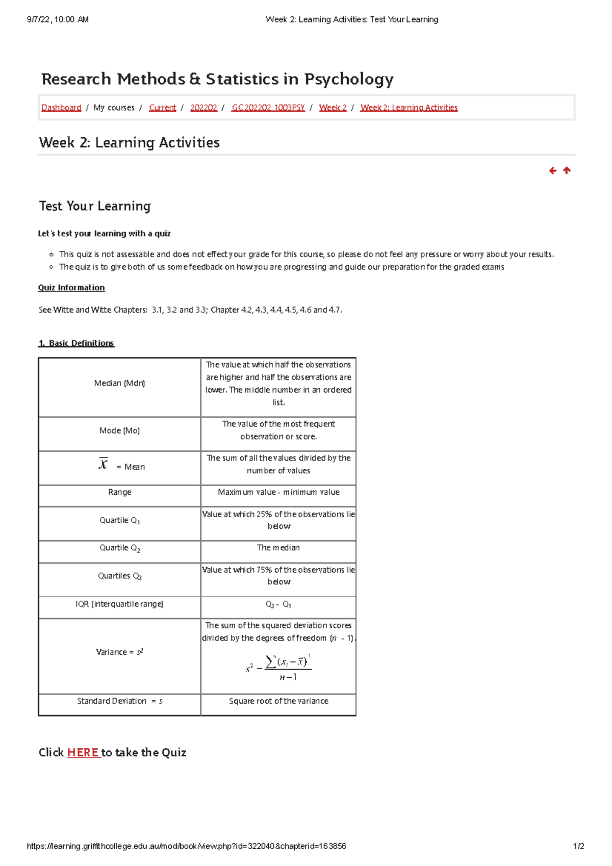 Week 2 Learning Activities Test Your Learning - 9/7/22, 10:00 AM Week 2 ...