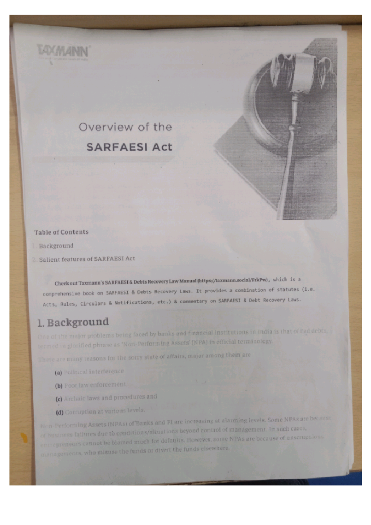 Sarfaesi Notes - LLB - Studocu