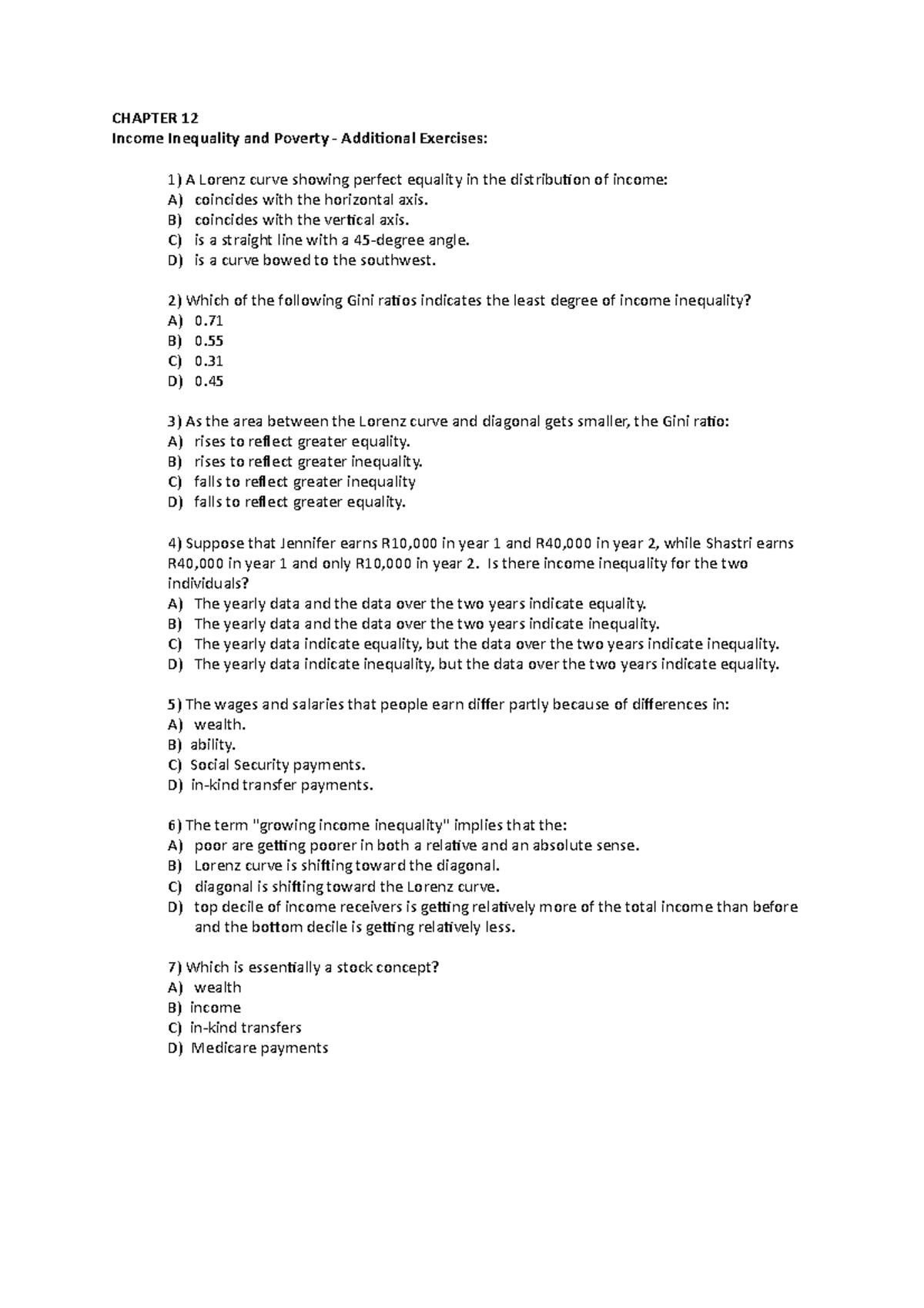 Ch12 Practical - This is a document of Chapter 12 Income Inequality and ...