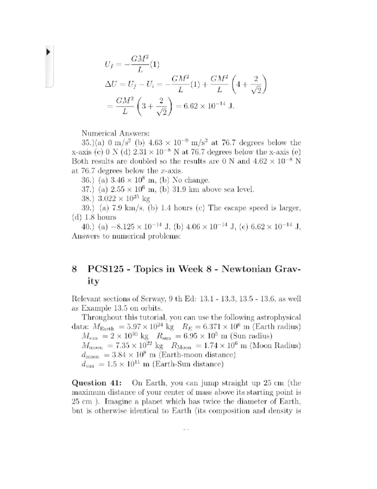 PCS125 week 8 pt.1 HW - Textbook work with the solution. - PCS 125 ...