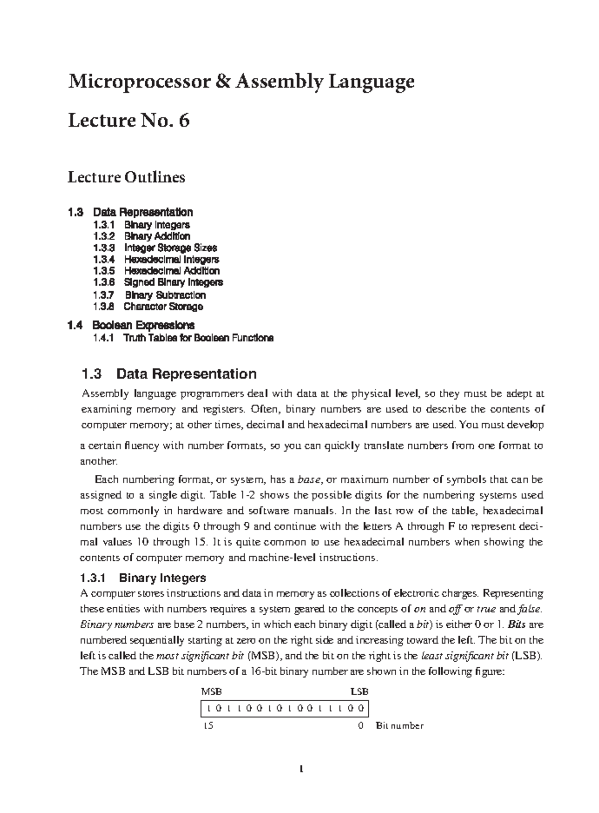 COAL Lecture No 6 Fall-2021 - Computer Organization And Assembly Language - Studocu