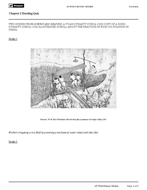 AP World HRG Unit 4 MCQs - here is some practice questions for your up ...