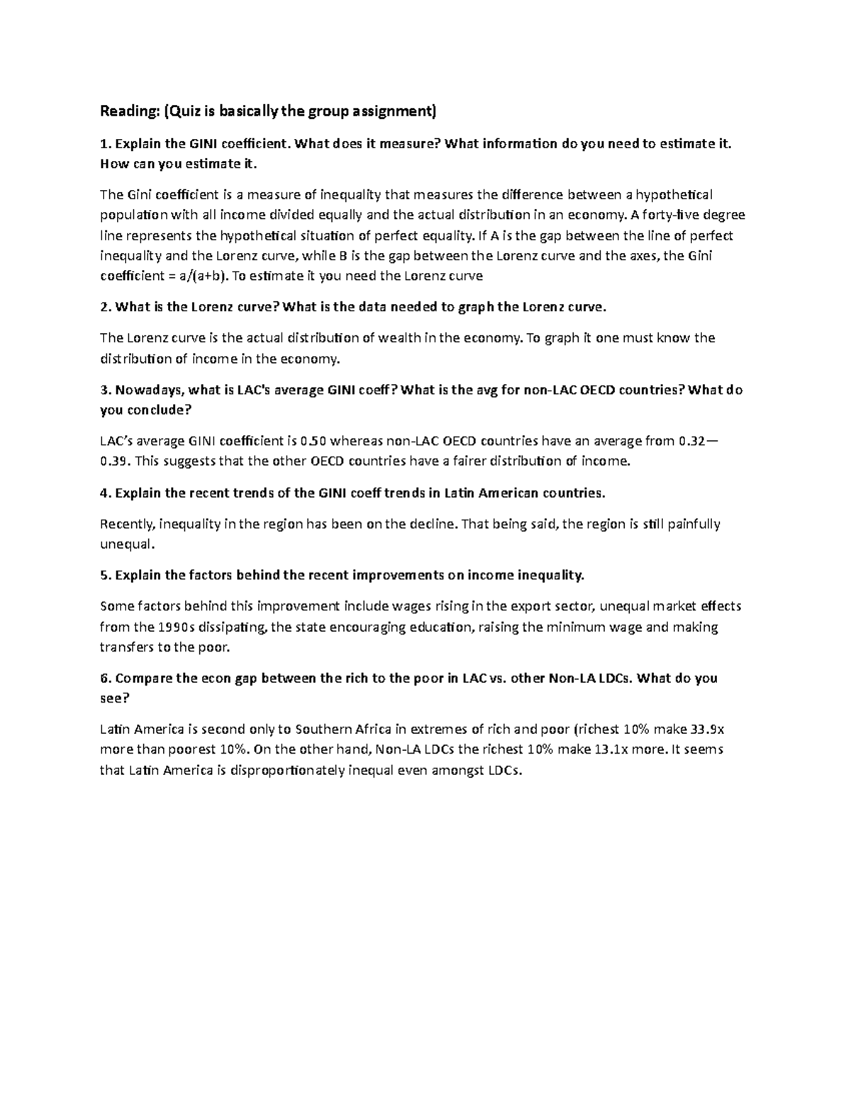 Module 9 Notes - Reading: (Quiz is basically the group assignment ...