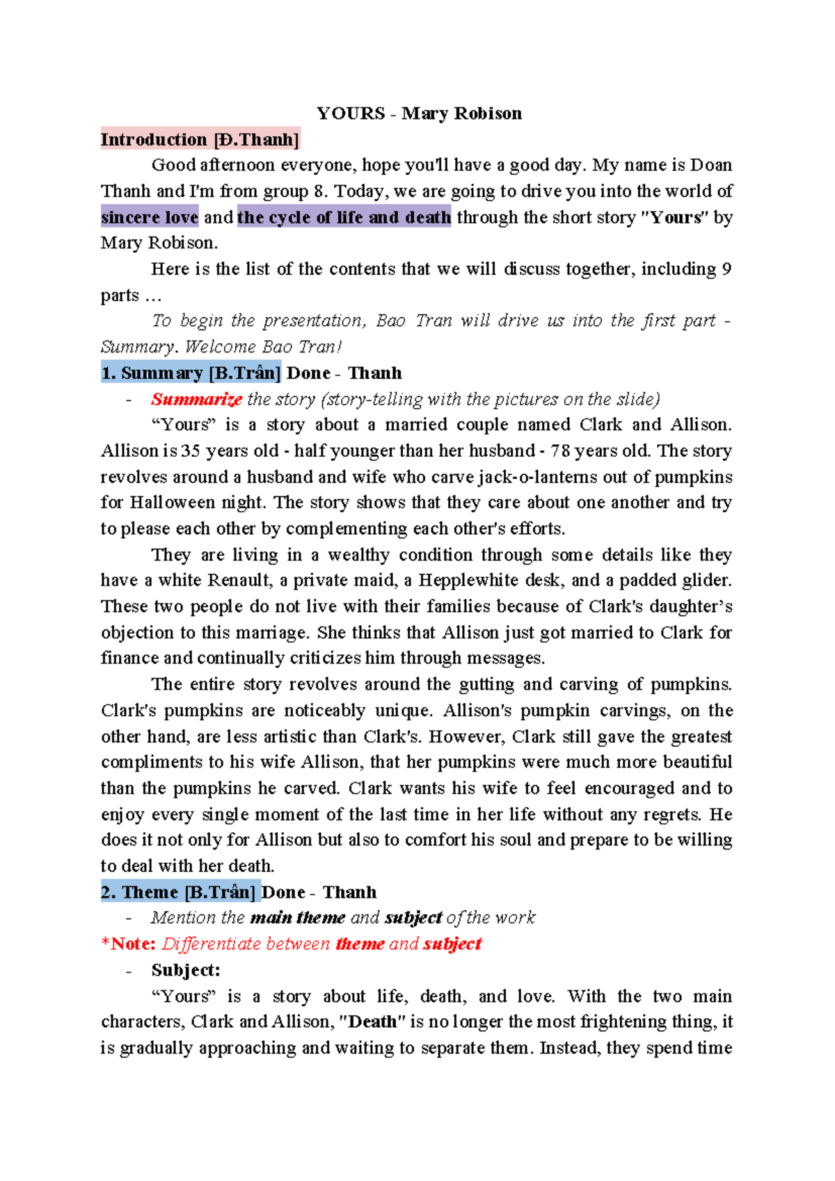 Yours - Mary Robison - Nope - YOURS - Mary Robison Introduction [Đ ...