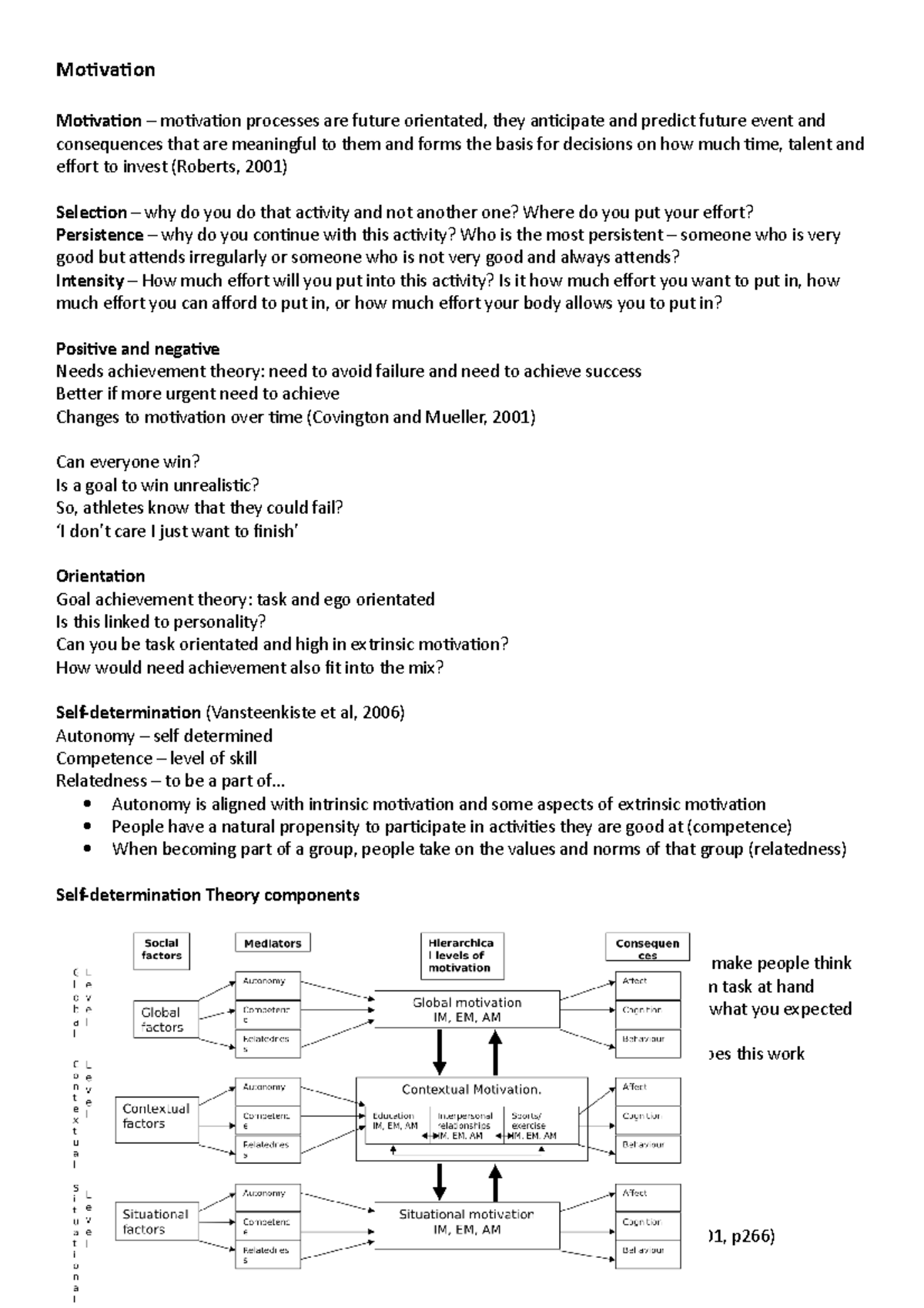 29.01 Motivation - Notes from lecture on 29.01.2020 - Motivation ...