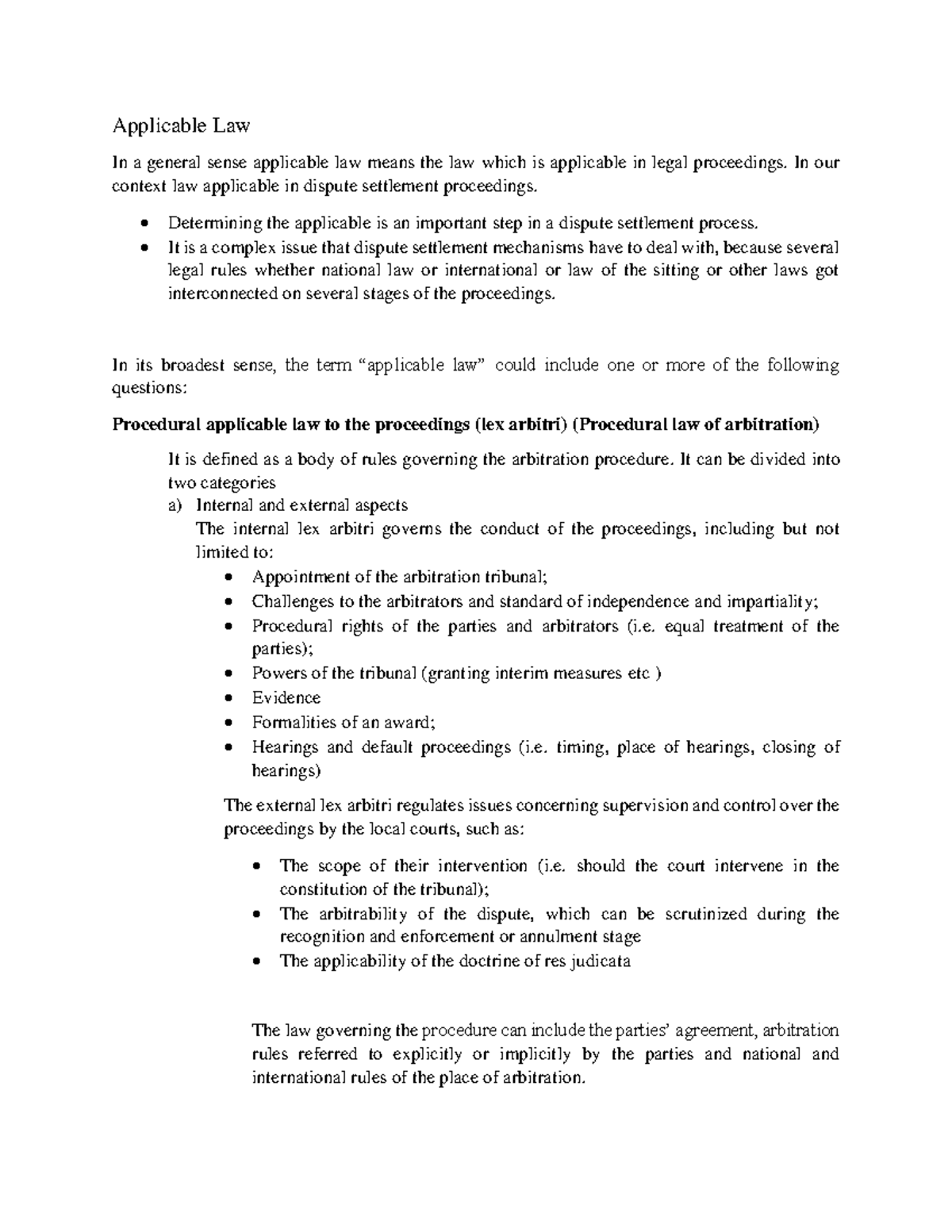 Chapter 4 Applicable Laws - Applicable Law In a general sense ...