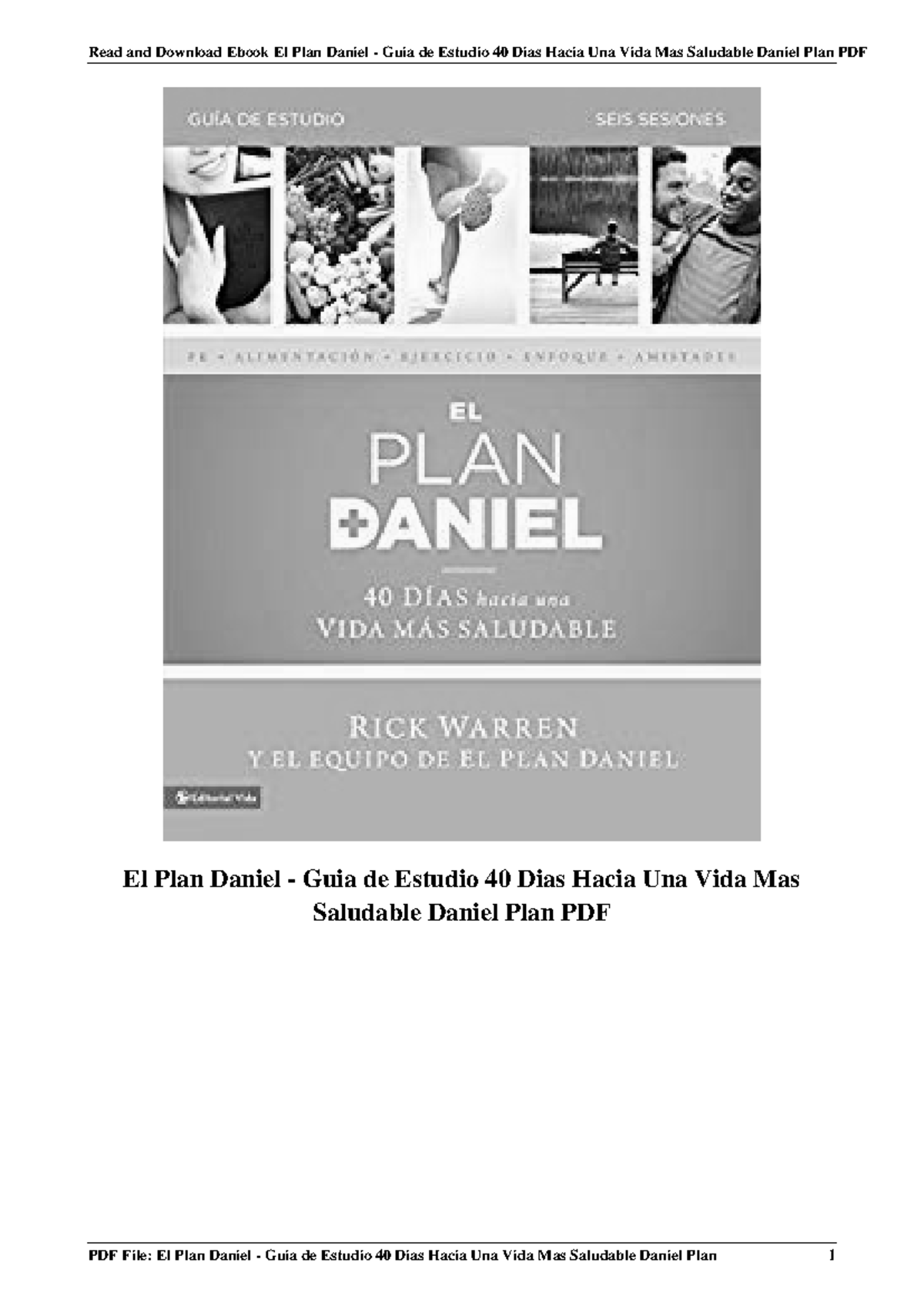 El plan daniel guia de estudio - Cultura ecológica - Read and Download ...