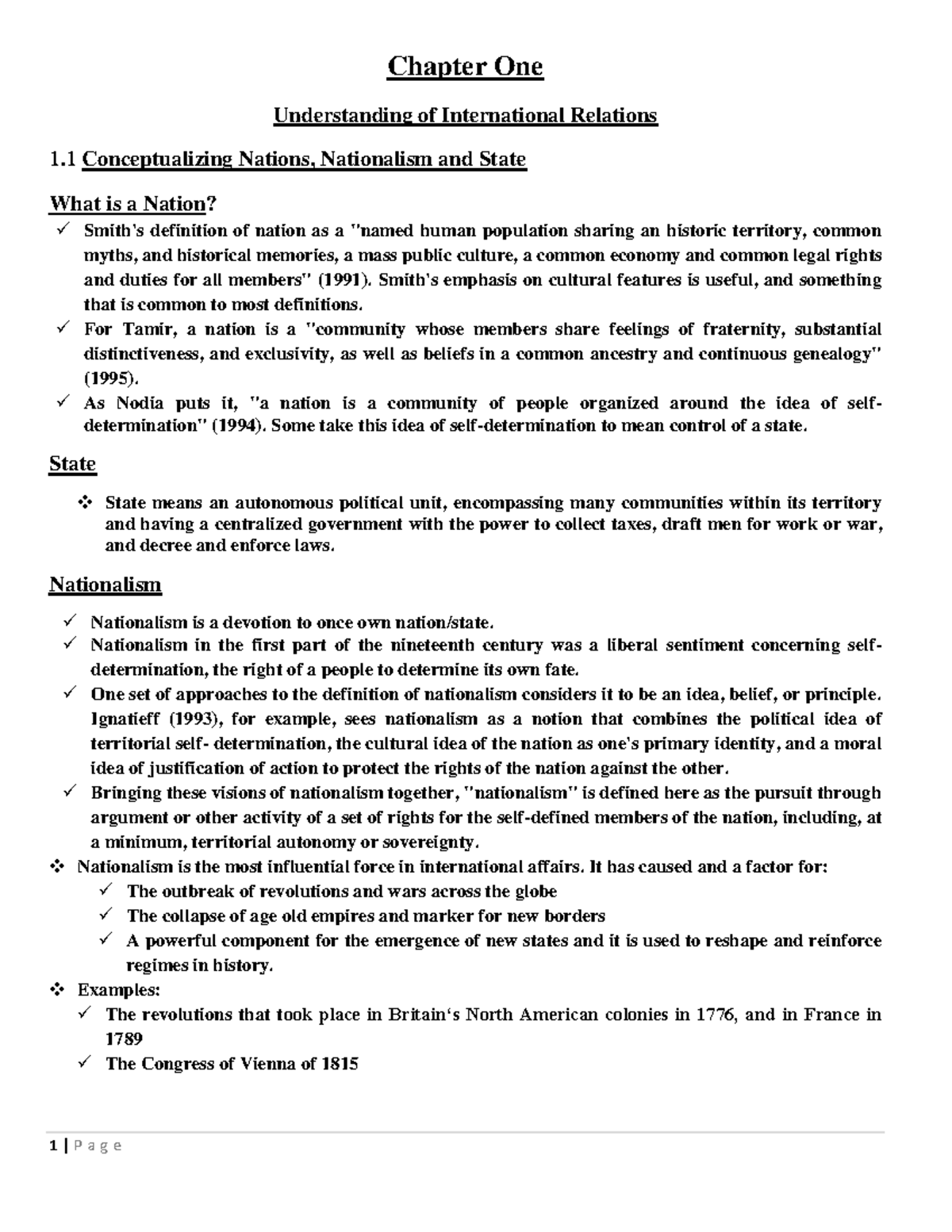 Global chapter 1-4 - Units 1-4 - Chapter One Understanding of ...