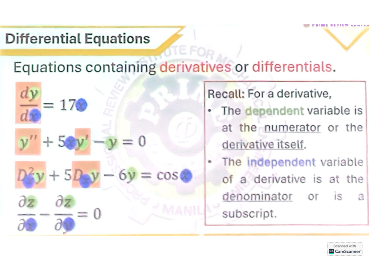 DIFF Equations - dadadadadd - FRIMS NETION Differential Equations FOR ...